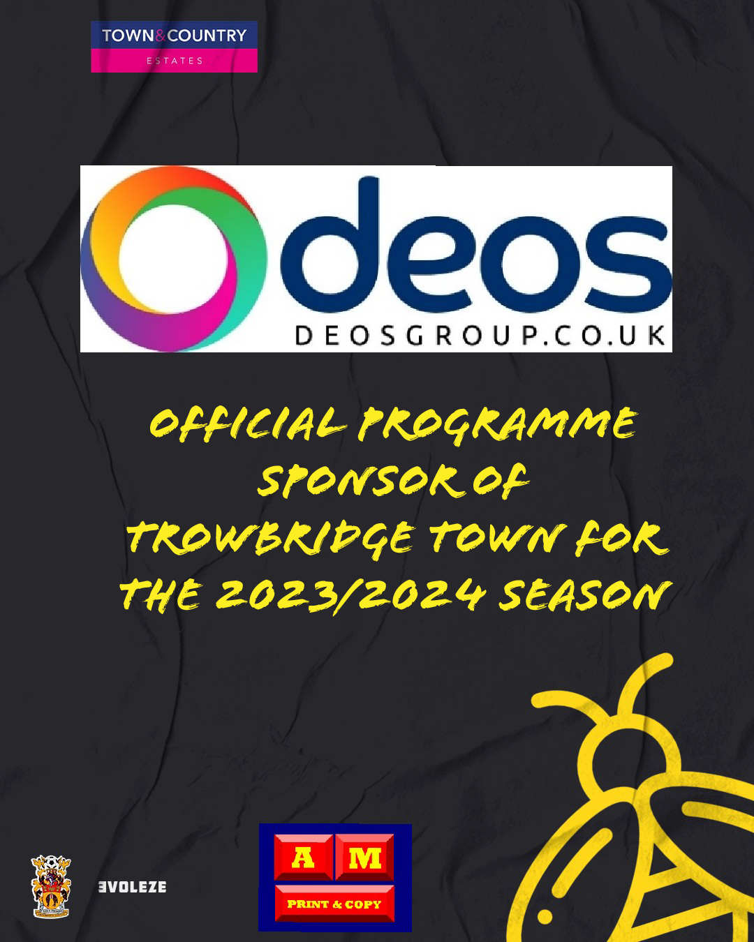 Deos Group to Sponsor “Town Talk” for the 2023/2024 season – Trowbridge Town Football Club
